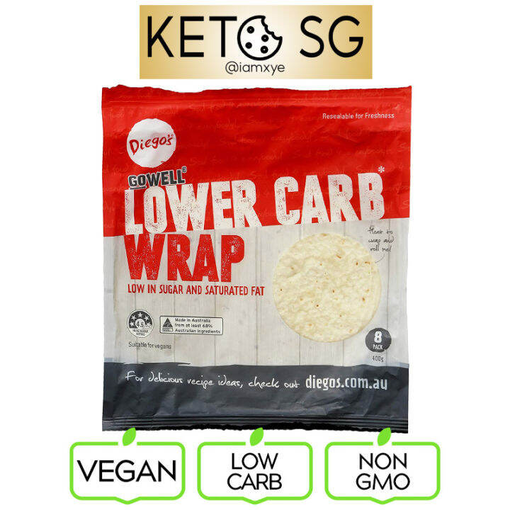 Low Carb Wrap - Made in Australia Pack of 8 Wraps Vegan Low GI | Lazada ...