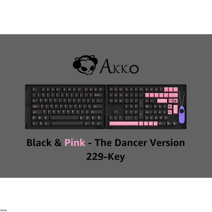 AKKO Black Pink – The Dancer Version (229-key) KEYCAPS SET | Lazada PH