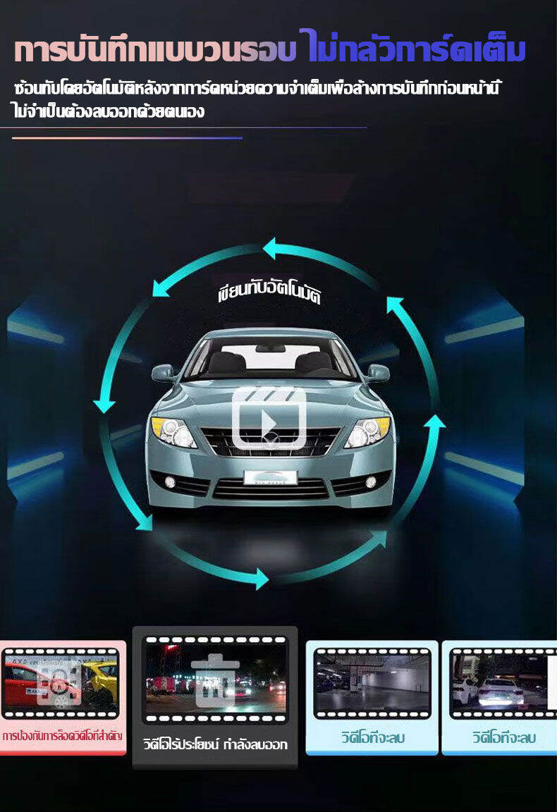 LUTAN F5 กล้องติดรถยนต์ 4k กล้องหน้ารถยน2022 เมมโมรี่การ์ด 32GB เลนส์ ...