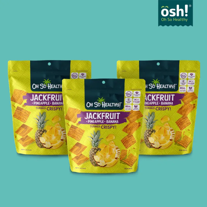 OSH! Jackfruit Pineapple Banana Fruit Crisps 40g Pack of 3 | Lazada PH