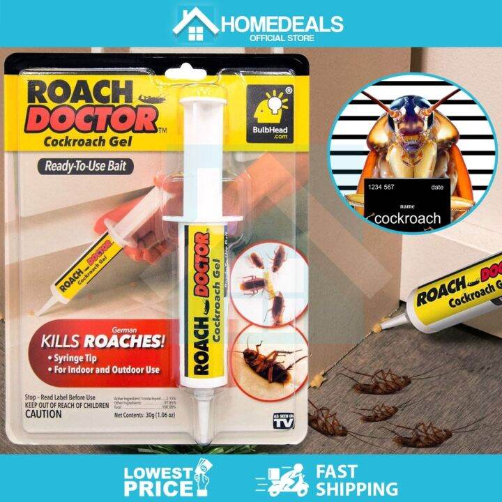 Homedeals Dr Roach Cockroach Gel Bait Ready-to-Use Cockroach Gel Bait Outdoor Indoor Roach ...