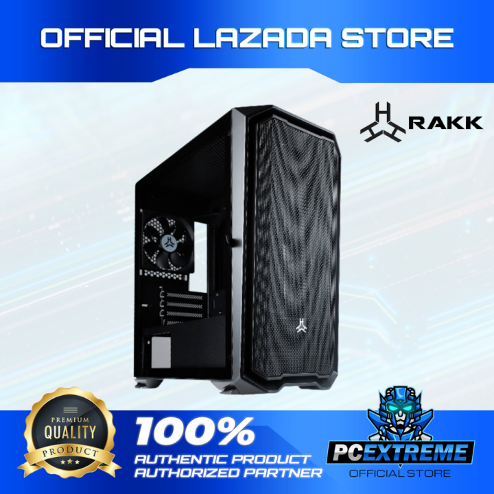 Rakk Haliya ATX Gaming Case (Black) | Lazada PH