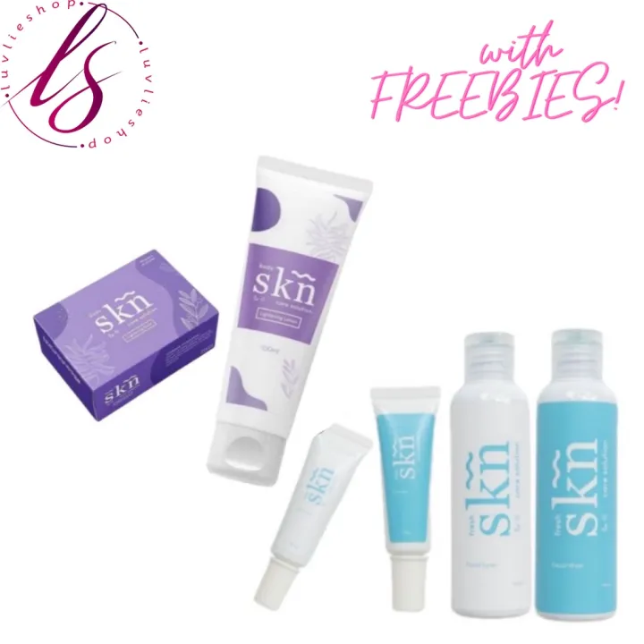 SKN Care Solution Fresh Moisturizing Set & Body Line Lightening Soap ...
