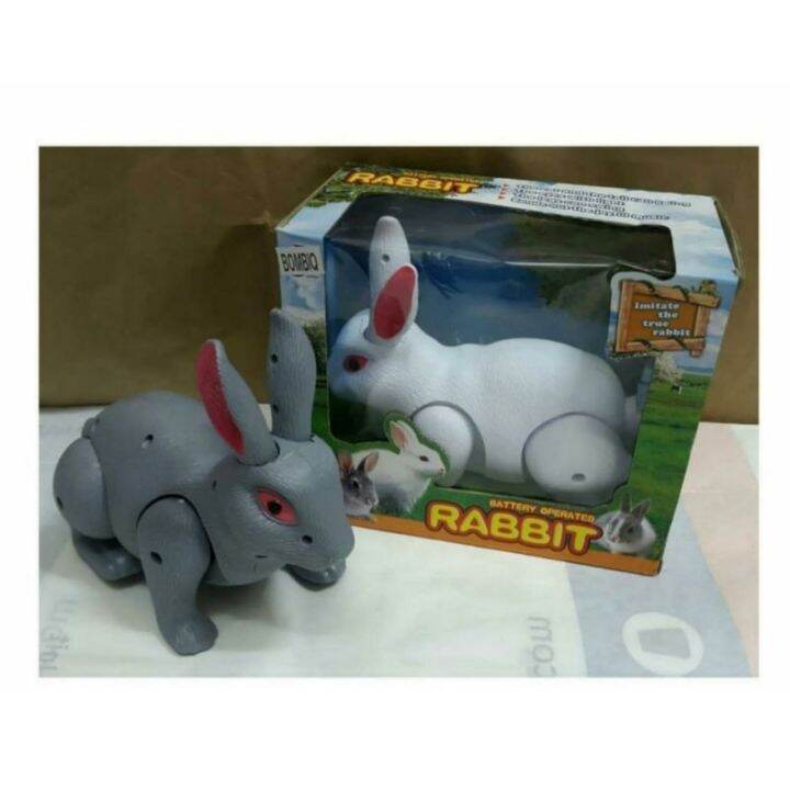 Mainan Anak Robot Kelinci Bisa jalan and Mata Bisa Nyala KEMASAN DUS ...