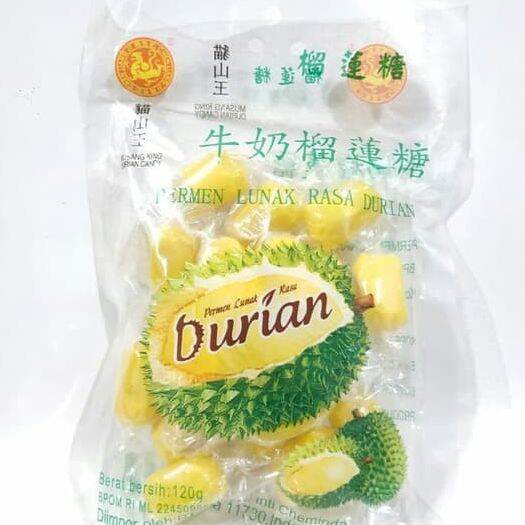 Permen Lunak Rasa Duren / Permen Durian 120 gr / Halal / Permen Rasa ...