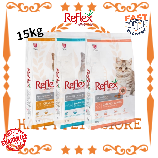 Reflex Adult Chicken/Salmon/Kitten Chicken {15kg} | Lazada