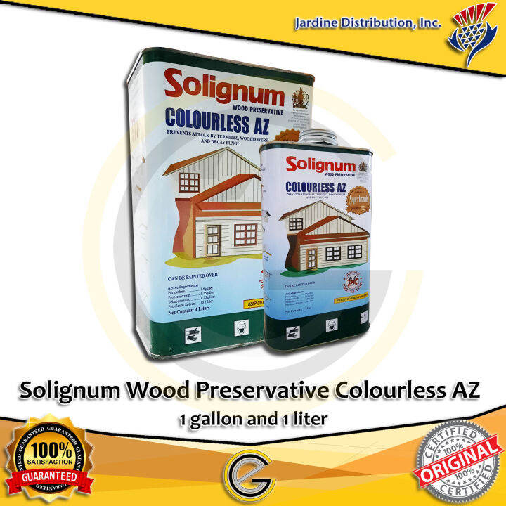 Jardine Solignum Wood Preservative Colourless AZ Clear [1 gallon | 1 ...