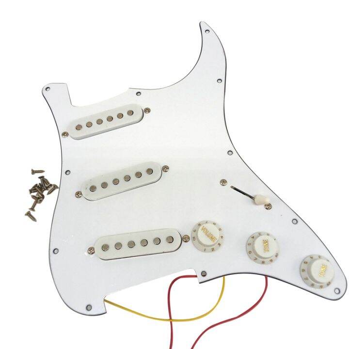 Single Coil Pickup SSS Electric Guitar Loaded Prewired Pickguard ...
