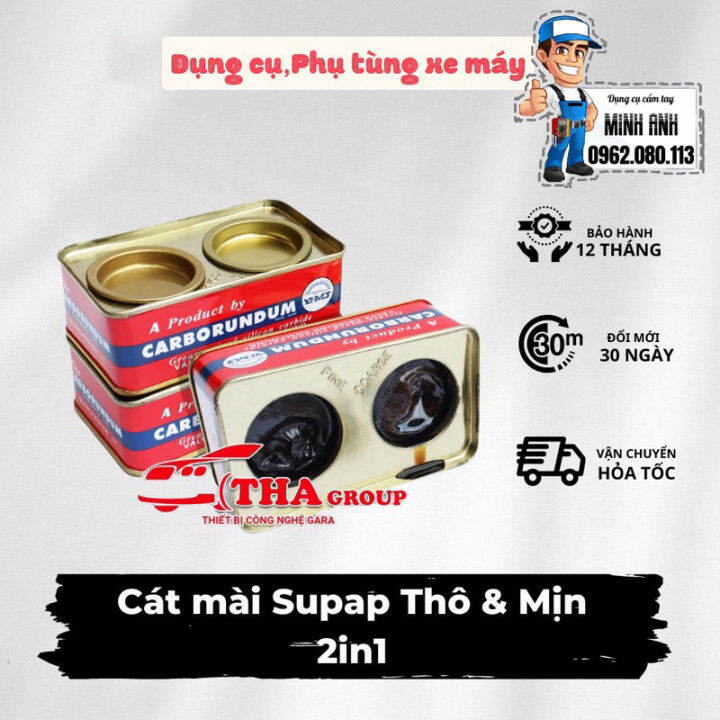 Cát mài Supap Thô & Mịn 2in1.Sửa supap xe máy hiệu quả |Dụng cụ sửa xe ...