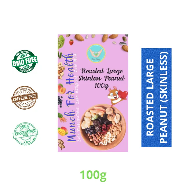 CLEAN EATING Roasted Large Peanut (Skinless) - 100g | Lazada