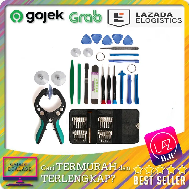 Bayar di Tempat Obeng Reparasi Set 21 in 1 Tool Kit Plus Screwdriver ...
