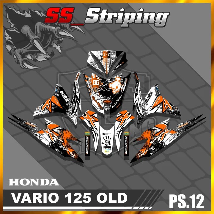 Decal Sticker Full Body Vario 125 Old - Stiker Full Body Vario 125 Old ...