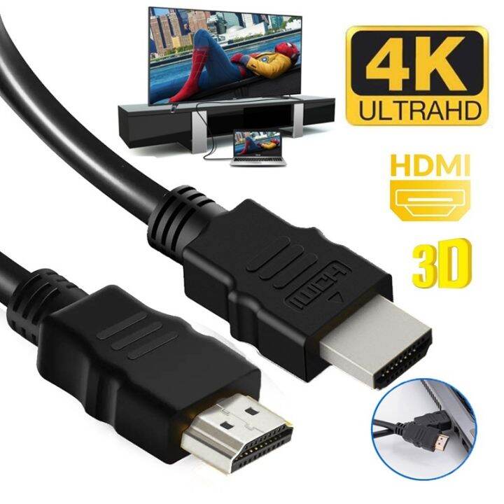 HDMI Cable Adapter To Long Cord Laptop Ps3/4 Camera Monitor Tv Projector HD Box 1M | Lazada PH