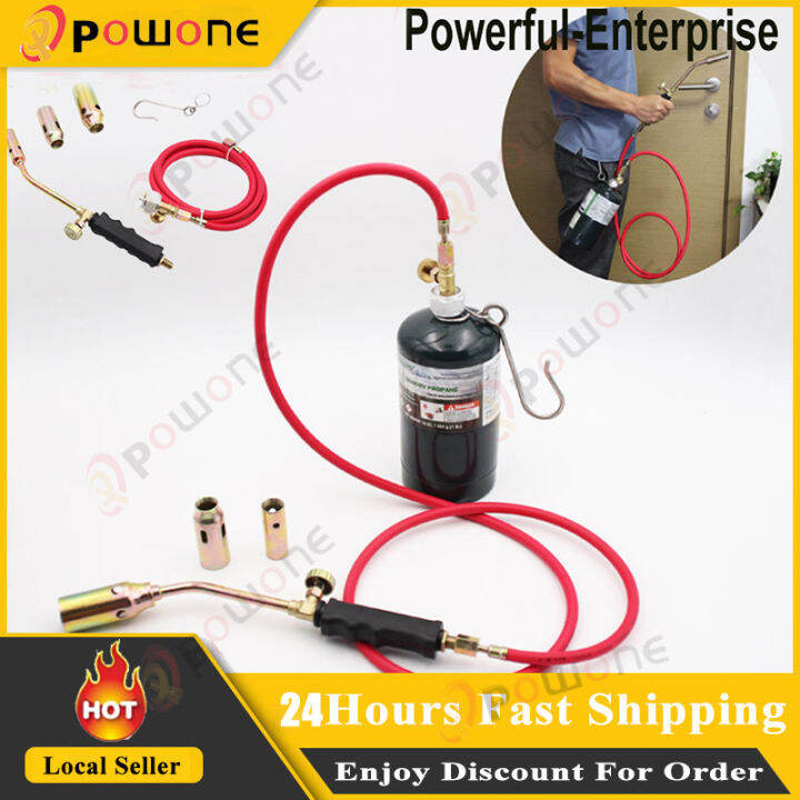 Brazing Welding Hose Torch MAPP Propane Soldering Torch with 1.6M Hose ...