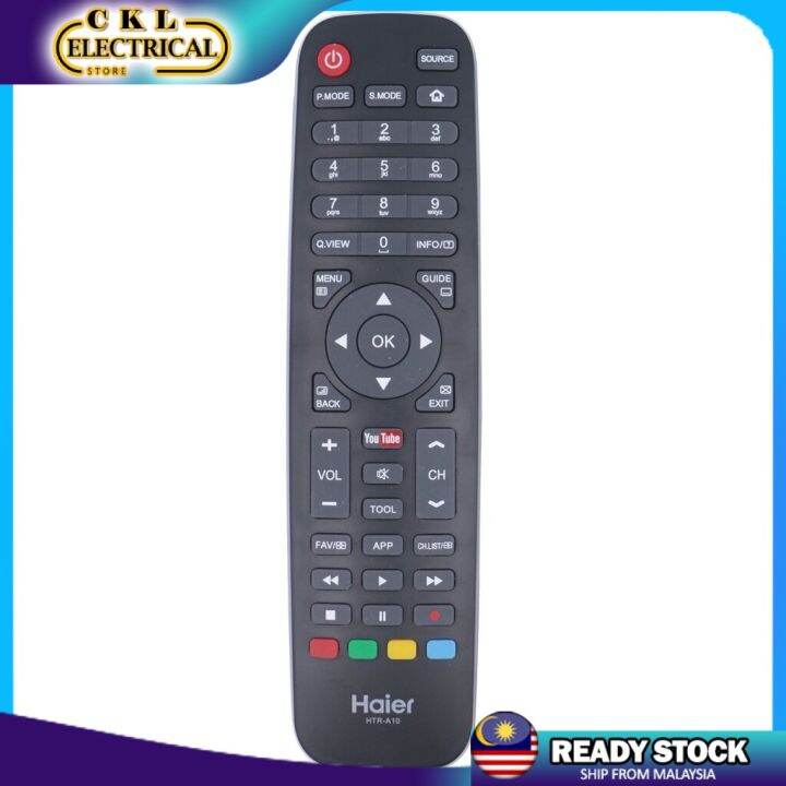ORIGINAL HAIER SMART LED FLAT PANEL TV REMOTE CONTROL HTR-A10E | Lazada