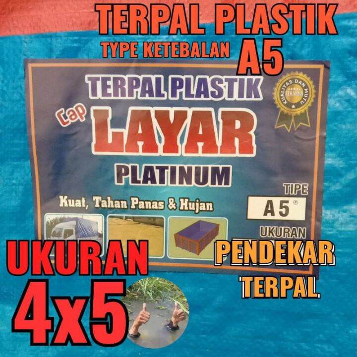 Terpal plastik A5 ukuran 4x5 meter | Lazada Indonesia