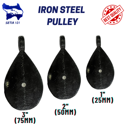 [CLEAR STOCK!!] SINGLE SHAVE CAST IRON STEEL PULLEY BEARING LIFT BLOCK ...