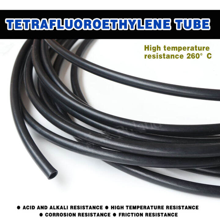 Teflon tube PTFE tube, black, with an inner diameter of 1-18mm, high ...