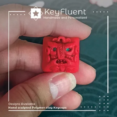 tribal tiki statue Artisan Polymer Clay Keycaps | Lazada PH