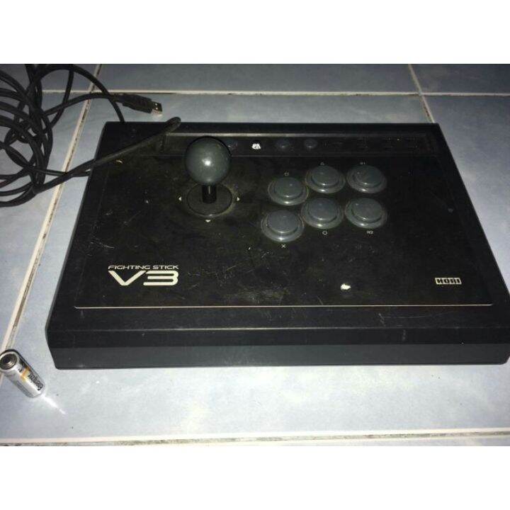 Hori Fighting Stick V3 for PS3/PS4/PC via Legacy Support and Other PlayStation Controller ...