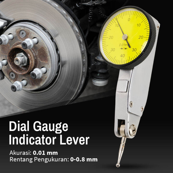 Dial Gauge Indicator Lever 0-0.8 mm Dapat Digunakan Untuk Mengukur ...