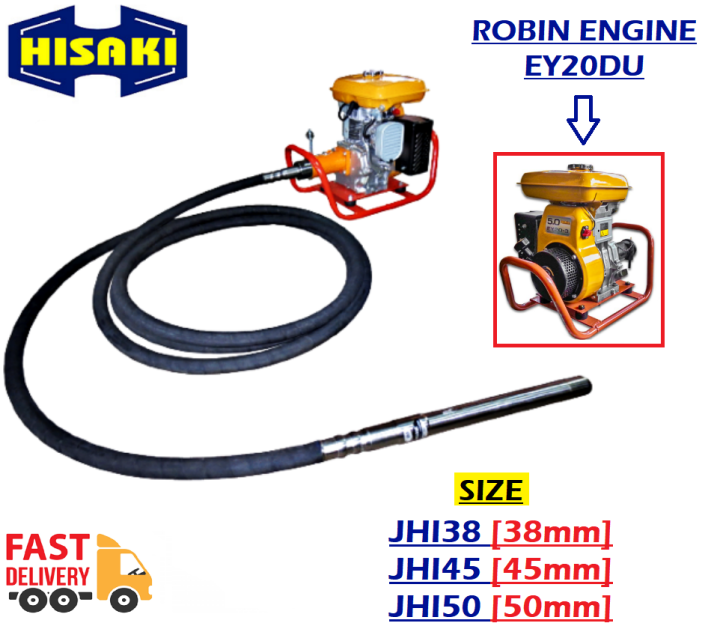 HISAKI CONCRETE VIBRATOR ENGINE EY20DU JHI38S JHI45S JHI50S / HISAKI SUBMERSIBLE PUMP JHIP3S ...