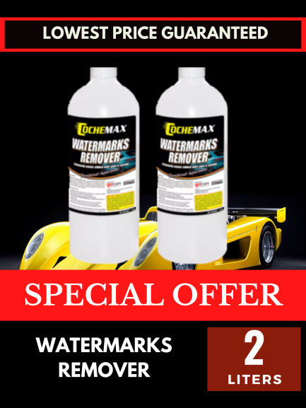 BEST PRICE (Pack of 2 Liters) COCHEMAX WATERMARKS REMOVER Car Water ...