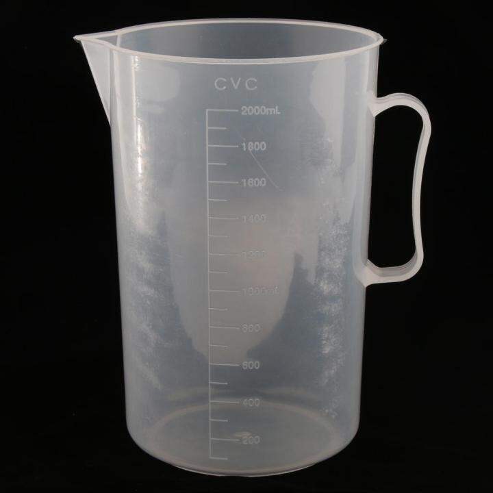 ( with handle) 2000ML Plastic Beaker Graduated with handle | Lazada PH