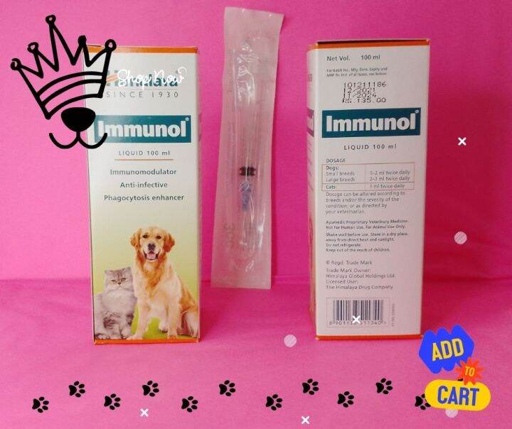 Himalaya IMMUNOL Liquid 100ml with 1 FREE SYRINGE(white box) | Lazada PH