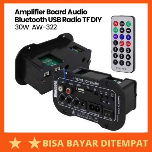 Amplifier Board Audio Bluetooth USB Radio TF DIY 30W / Audio Kit Ampli Amplifier Sound System ...