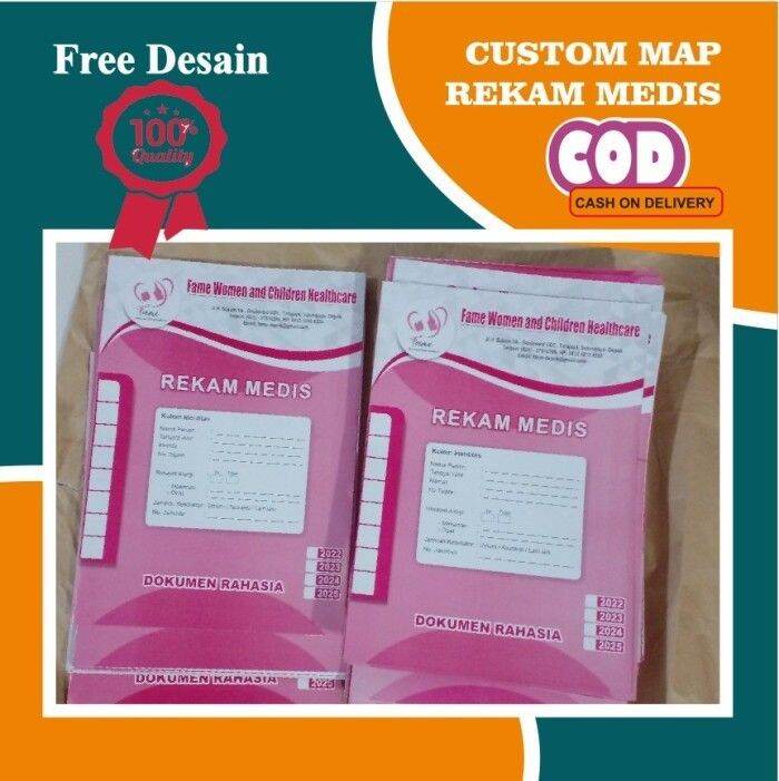 Cetak Map Rekam Medis Rumah Sakit, Klinik dan Puskesmas Custom | Lazada ...