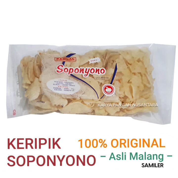 KERIPIK SAMILER SOPONYONO ORIGINAL KRIPIK SAMILER KRUPUK SAMILER ...