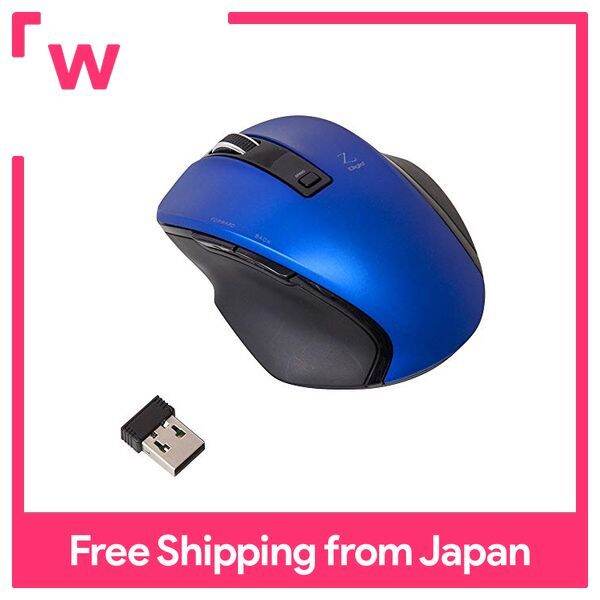 Digio2 bentuk utama 2.4GH mouse nirkabel 5 tombol LED biru ukuran S ...