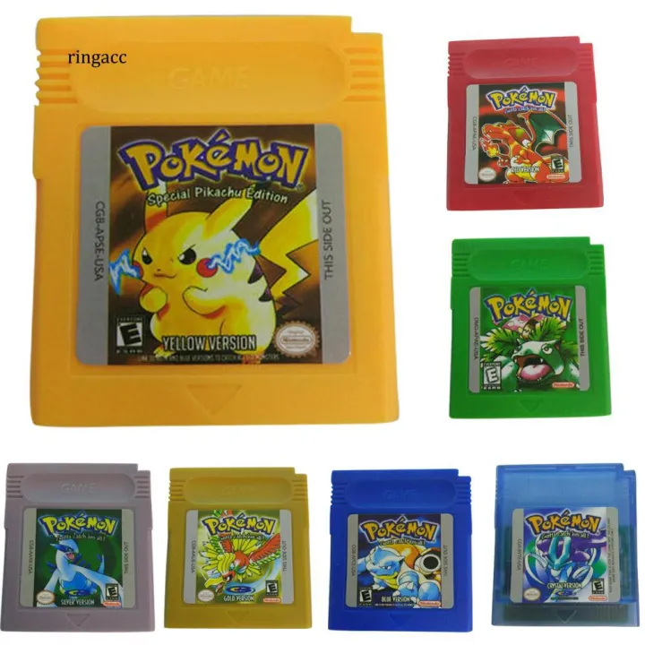 RAC 】 เกมสำหรับ Nintendo Pokemon GBC Game Boy Color Version Console ...