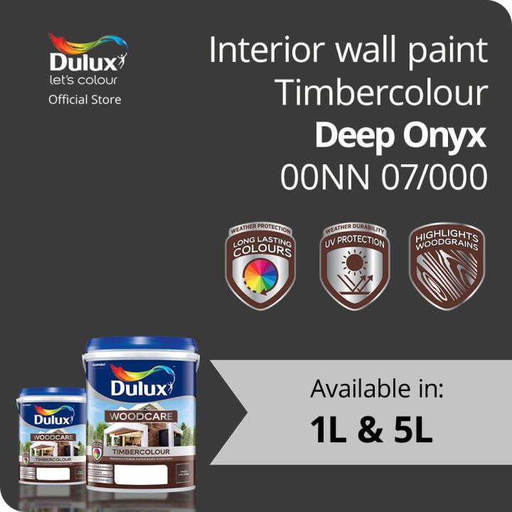 Dulux Timbercolour - Deep Onyx(00NN 07/000) (Wood Care) | Lazada
