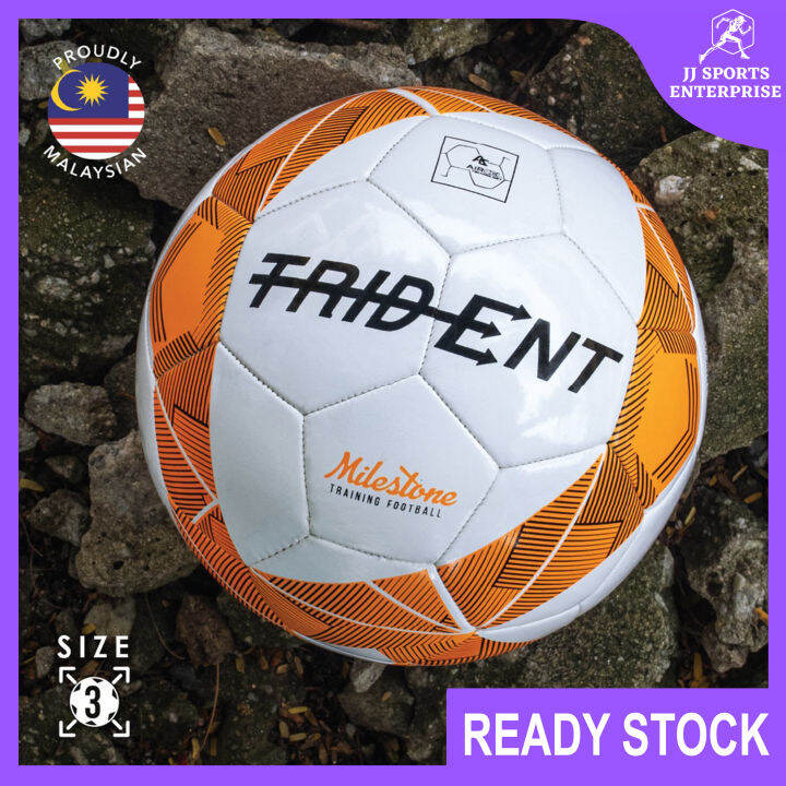 Trident Milestone Hybrid Training Football Size 3 (Neon Orange) Soccer ...