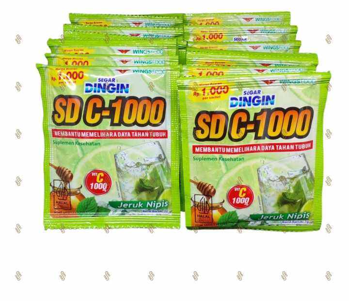 Segar Dingin C-1000 Sachet 7gr - Pak Isi 24 Sachet | Lazada Indonesia