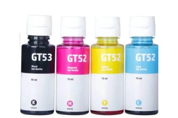 HP GT51 Black / GT52 Cyan Magenta Yellow Original Refill Ink Bottle For ...