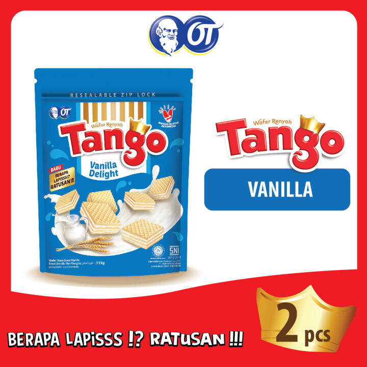 WAFER TANGO POUCH VANILLA 100GR [ISI 2PCS] | Lazada Indonesia