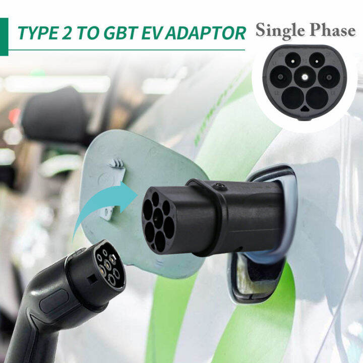 32A IEC 62196 Type 2 To GBT (China) EV Cable Plug Single Phase New ...