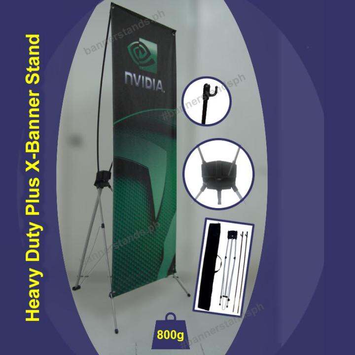 X Banner Stand 2 ft x 5 ft Heavy Duty PLUS 2x5 X-Banner Standee for ...