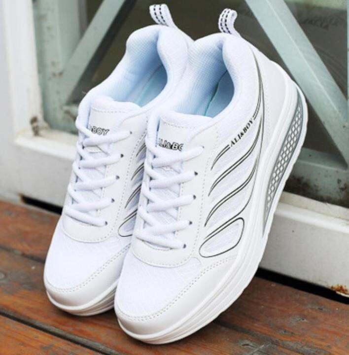 ALI&BOYรองเท้าผ้าใบเพื่อสุขภาพดีไซส์สวยงาม รองเท้าออกกำลังกาย Fashion ...