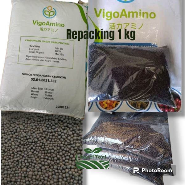 Pupuk VIGO AMINO Asam Humat,Vitamin dan Asam Amino REPACK 1kg | Lazada ...