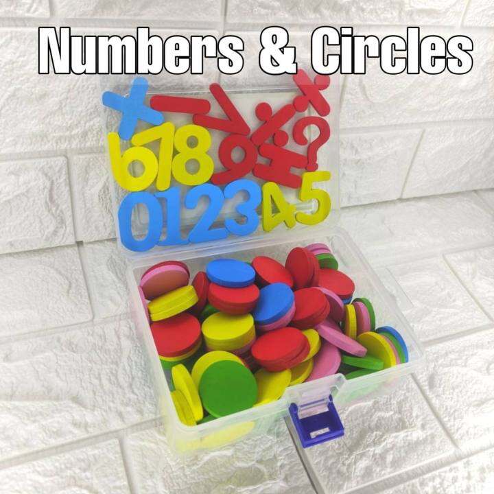 Wooden Numbers and Circles Math Counting Learning Toy by WISHLAND ...