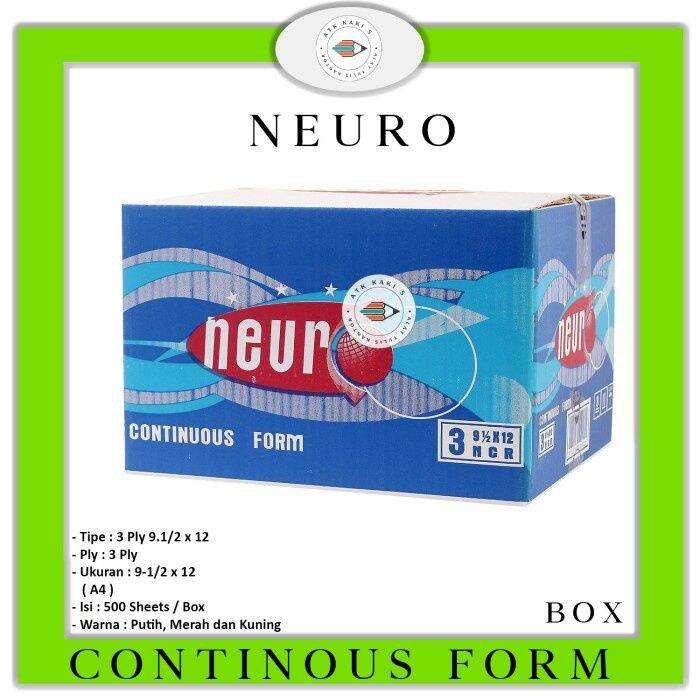 NEURO - Continous Form K 3 Ply 91/2 x 12 - A4 - NCR | Lazada Indonesia