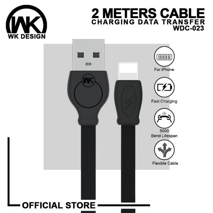 WK Design DC023 2.4A Avant Garde 2 Meter Fast Charging Data Transfer ...