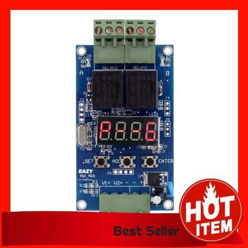 On Sales 12V Dual Programmable Relay PLC Board Cycle Delay Timer Module ...