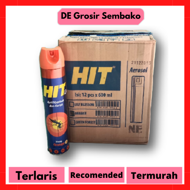 Hit Aerosol Anti Nyamuk Dan Kecoa / Obat Nyamuk Hit 600ml Dapat 1 Dus ... Hit Aerosol Anti Nyamuk Dan Kecoa / Obat Nyamuk Hit 600ml Dapat 1 Dus ...