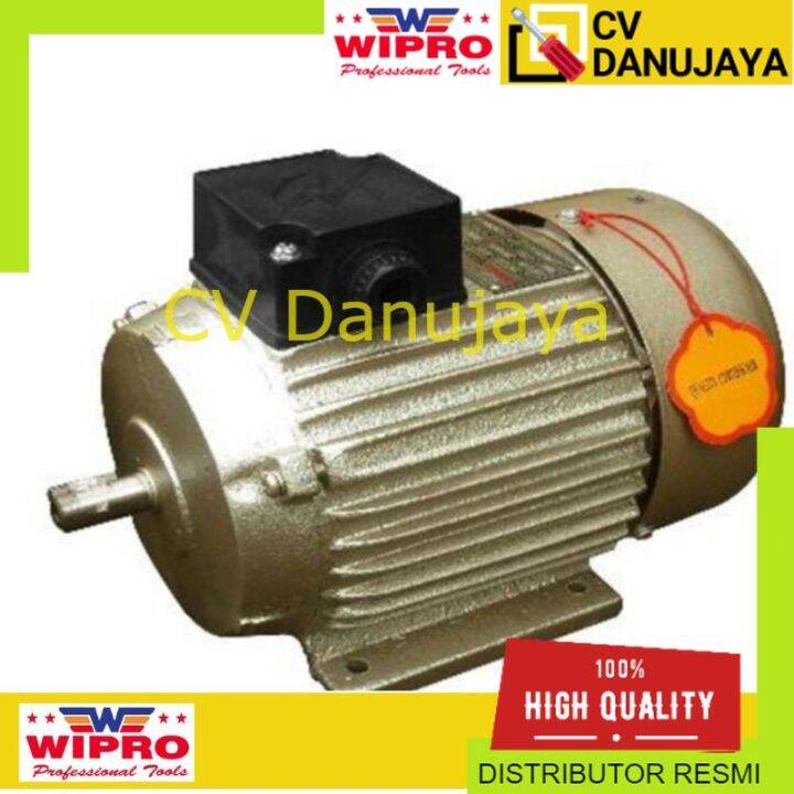 Dinamo Motor Penggerak Elektro Motor Elektromotor 3 hp 3 pk 1 phase 1 fase 2800 RPM Wipro ...