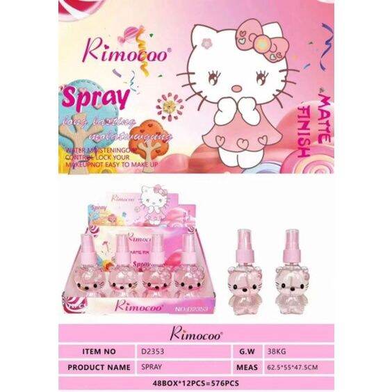 RIMOCOO HELLO KITTY LONG LASTING SPRAY MATTE FINISHING 1BOX/12PCS | Lazada